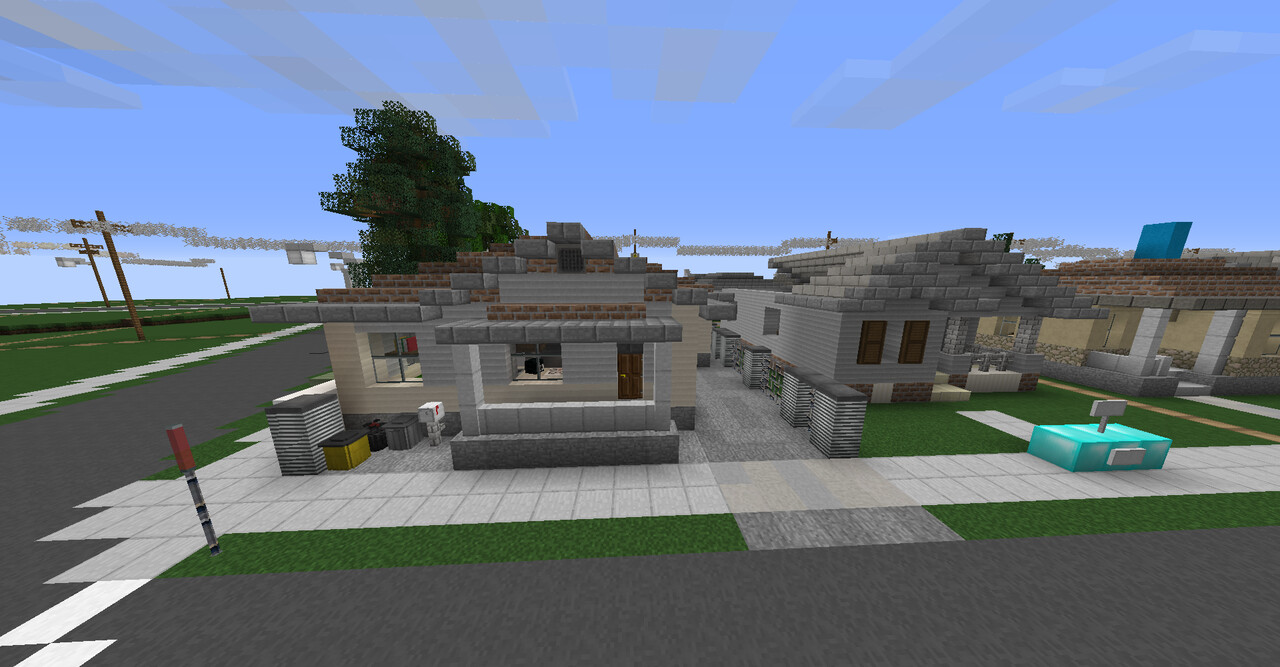 A low income bungalow, one out the masses. Minecraft Map