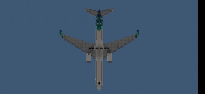 Garuda Indonesia Boeing 737-800 1.5:1 scale Minecraft Map