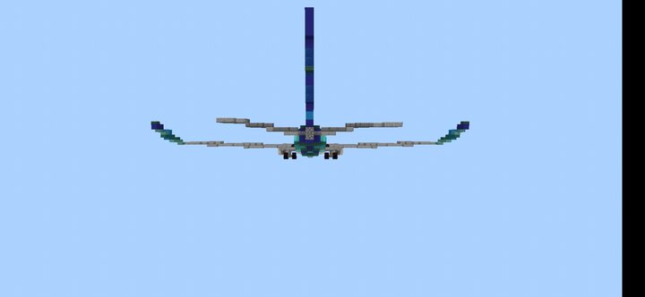Garuda Indonesia Boeing 737-800 1.5:1 scale Minecraft Map