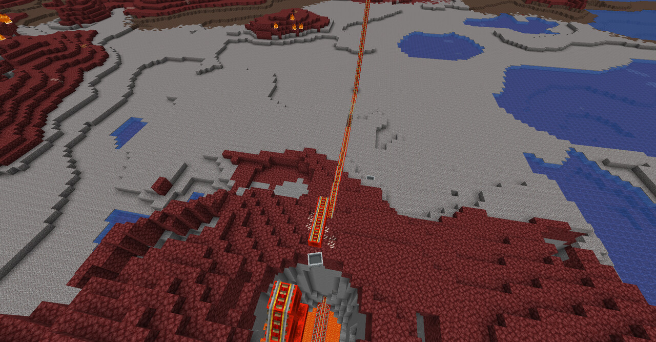 Nether minecart Minecraft Map