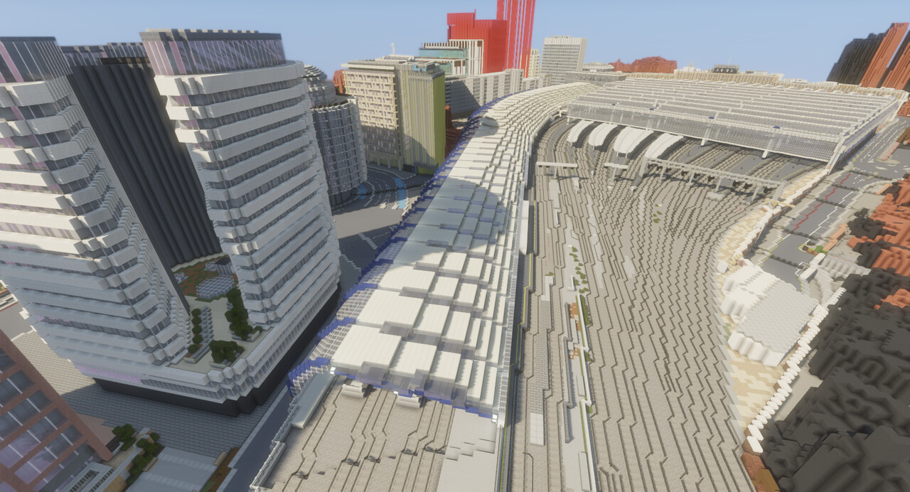 London Waterloo Station (1:1 London Project) Minecraft Map