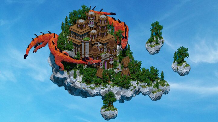 Dragons Lobby/Hub Map For Server or Network Minecraft Map