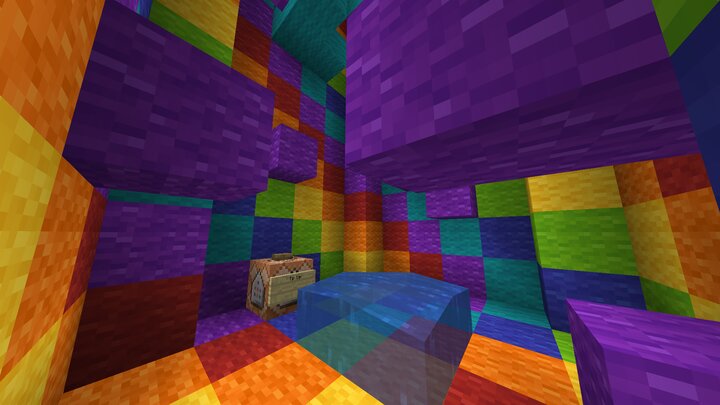 Rainbow Dropper [27 blocks tall] Minecraft Map