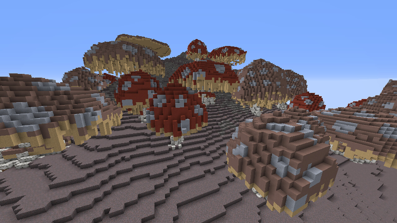 The Transparent Isles 1024x1024 Mooshroom Island Map Minecraft Map