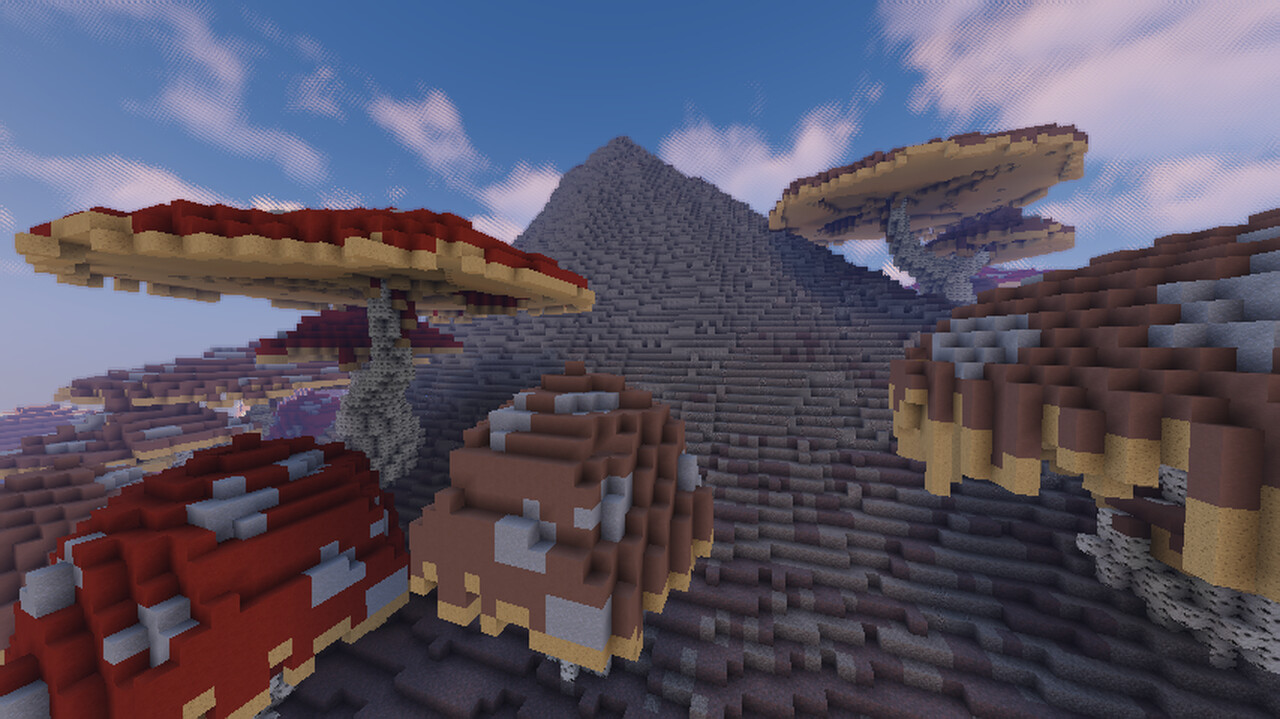 The Transparent Isles 1024x1024 Mooshroom Island Map Minecraft Map