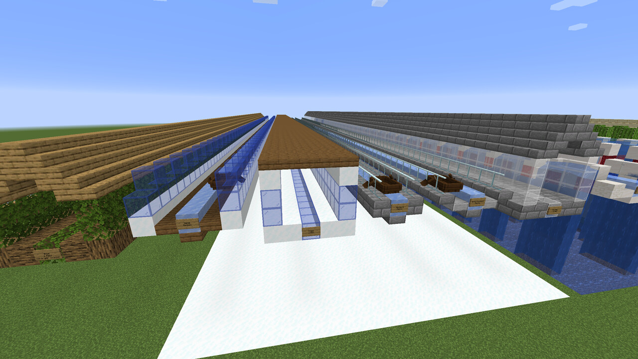 Ice Paths And Flying Paths Minecraft Map