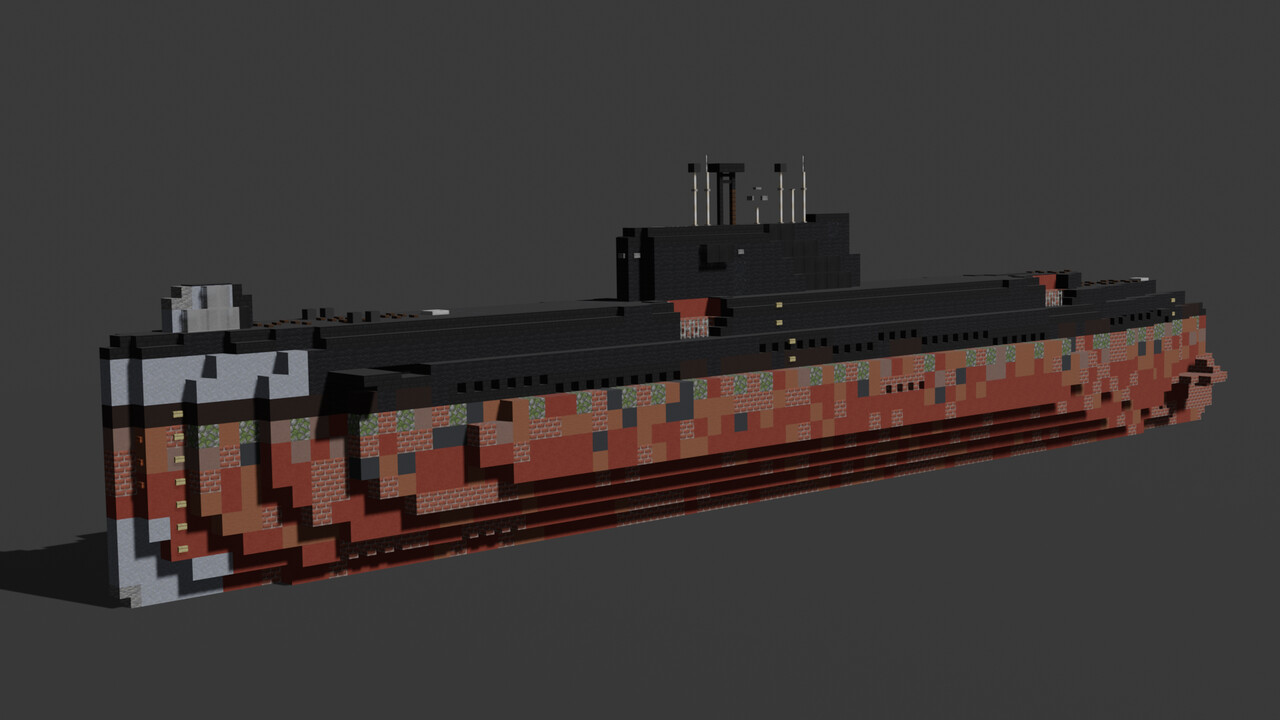 Project 651 Juliett-Class Submarine Minecraft Map