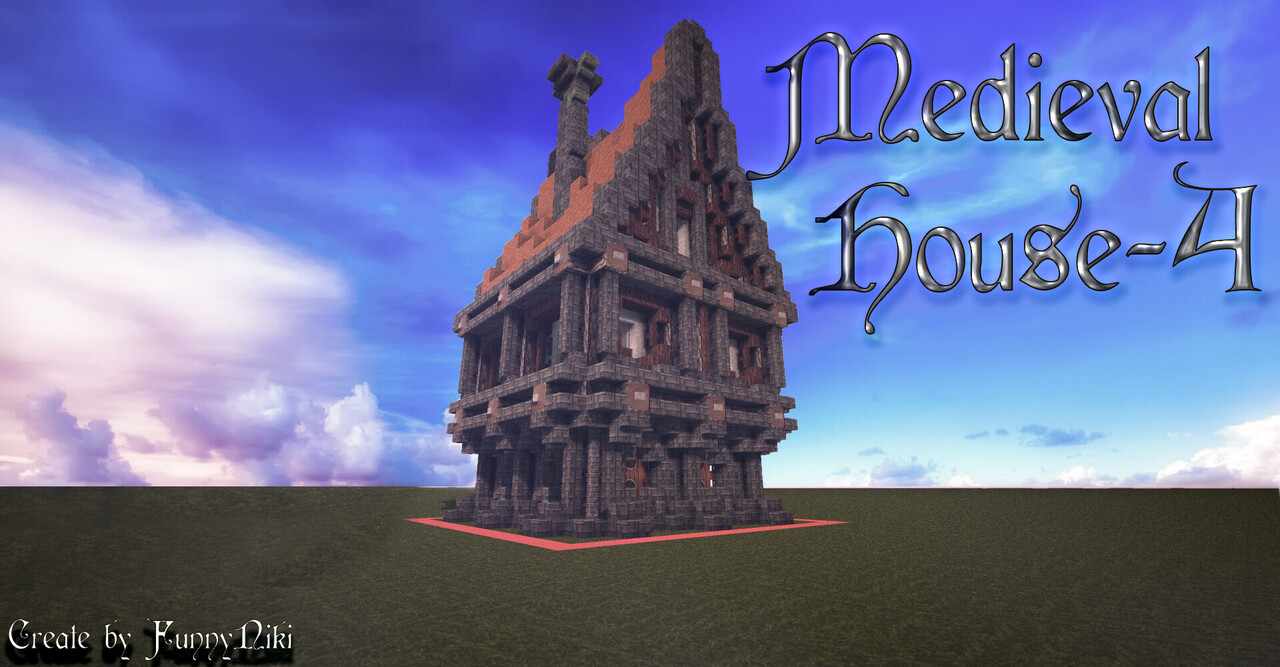 Medieval House №-4. Minecraft Map