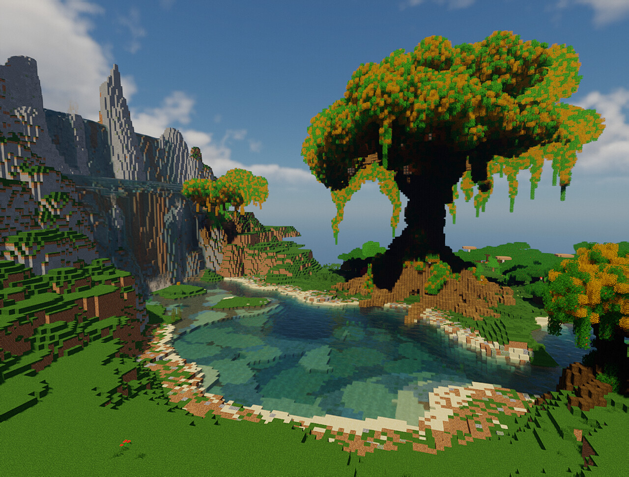 Elven Castle map Minecraft Map