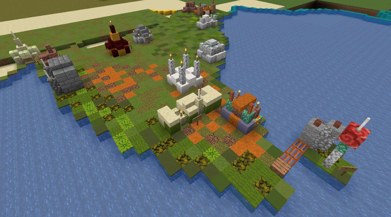 Map of the World - 968x484 blocks Minecraft Map