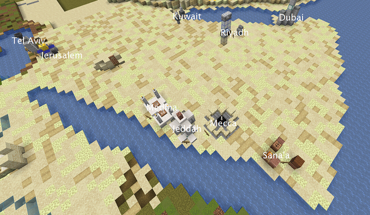 Map of the World - 968x484 blocks Minecraft Map