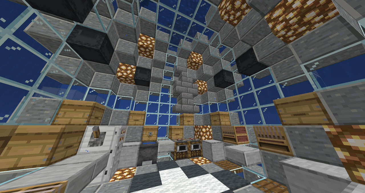 PMC One Chunk Contest - Underwater Pod City Minecraft Map