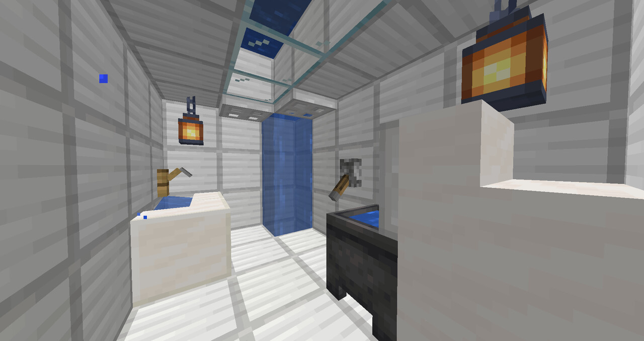 PMC One Chunk Contest - Underwater Pod City Minecraft Map