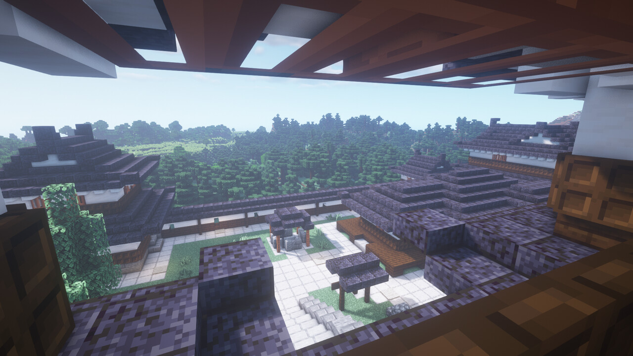 Japanese castle/stronghold "Homaretomo" Minecraft Map