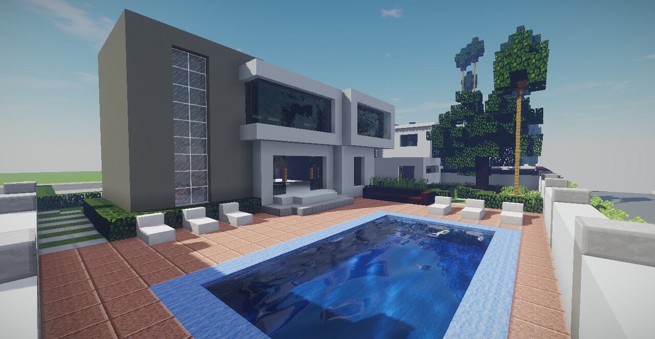 Modern House #13 + Schematics Minecraft Map