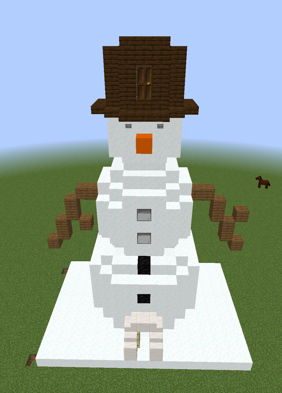 Snowman Tower Structure Minecraft Map