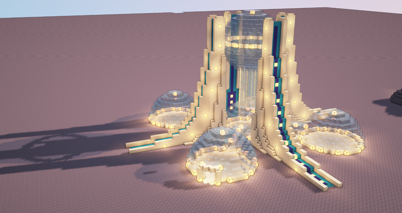 Easy Minecraft Futuristic Base - FULL TUTORIAL - How to build a ...