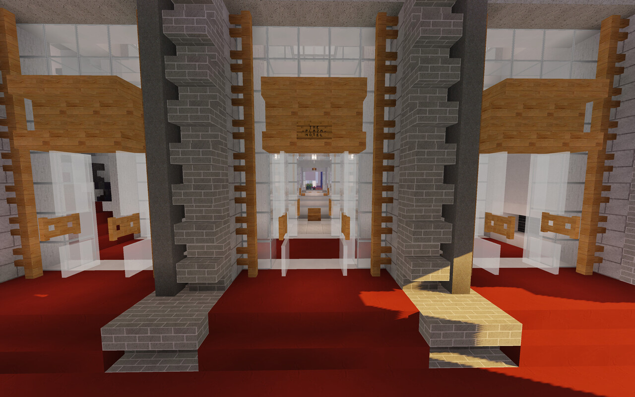 The Plaza Hotel (Lobby / First Floor / Shops) Minecraft Map