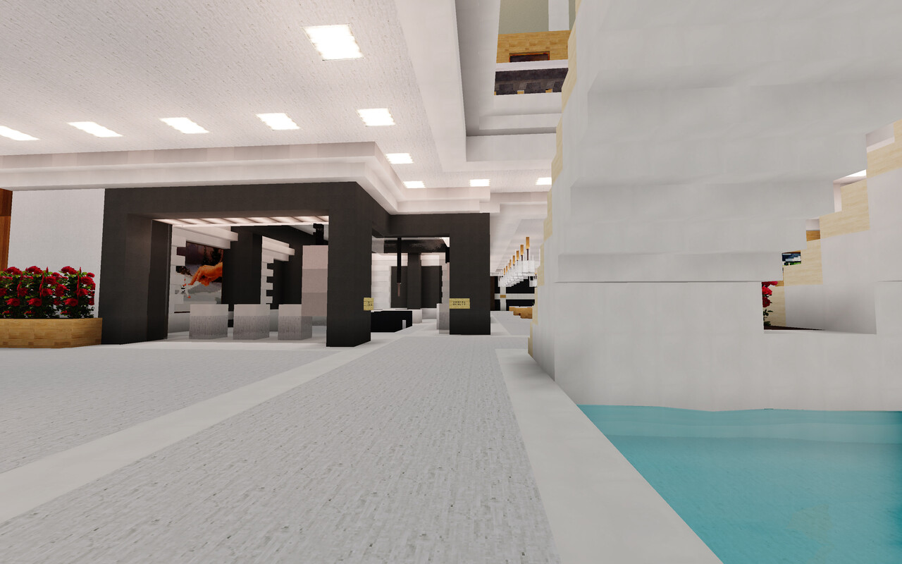 The Plaza Hotel (Lobby / First Floor / Shops) Minecraft Map