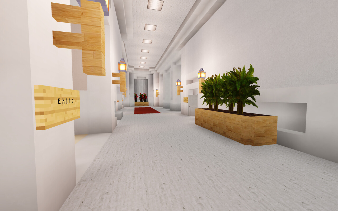 The Plaza Hotel (Lobby / First Floor / Shops) Minecraft Map