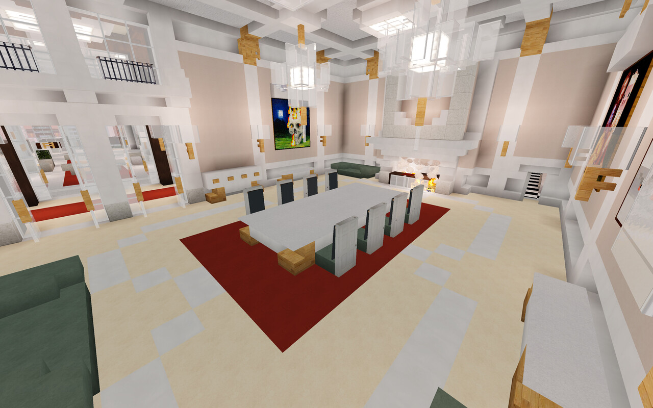 The Plaza Hotel (Lobby / First Floor / Shops) Minecraft Map
