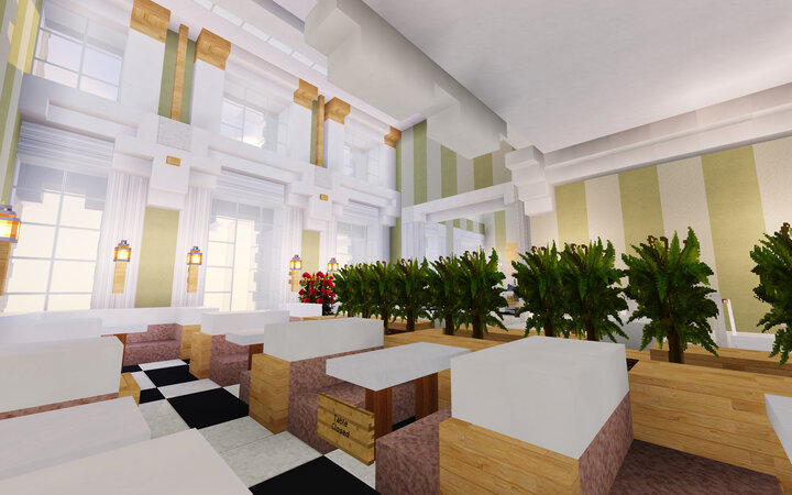 The Plaza Hotel (Lobby / First Floor / Shops) Minecraft Map