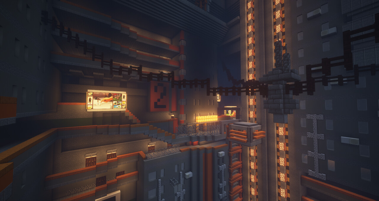 Cyberpunk Mega Structure Minecraft Map