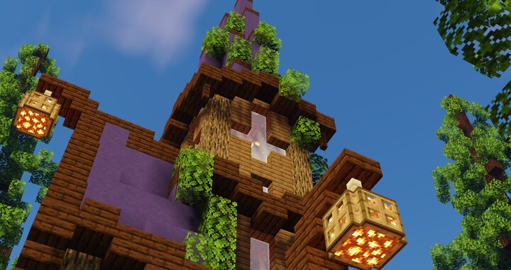 Elven tower house Minecraft Map