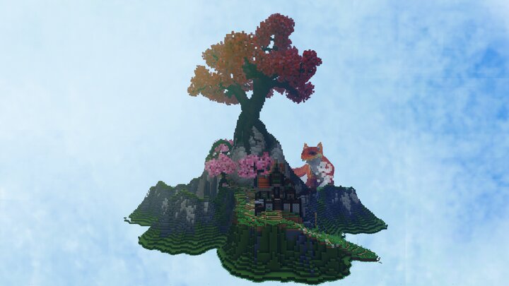 Mountain & Oversized fox Minecraft Map