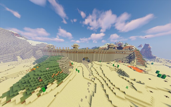 Große Stadtmauer Minecraft Map