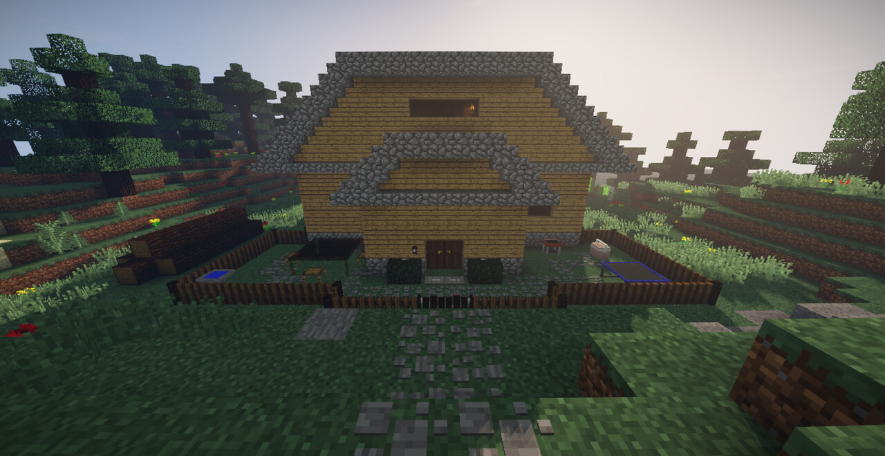 Beautiful Modded Spruce House Map Minecraft Map