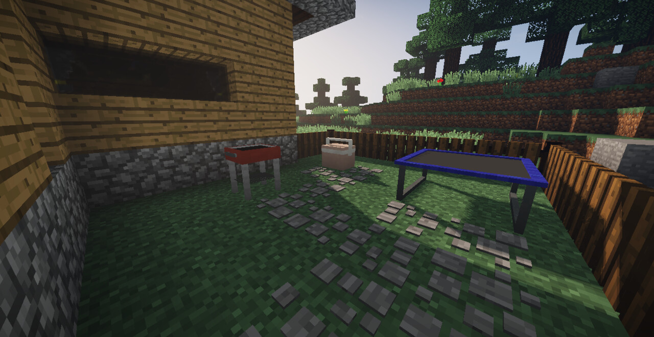 Beautiful Modded Spruce House Map Minecraft Map