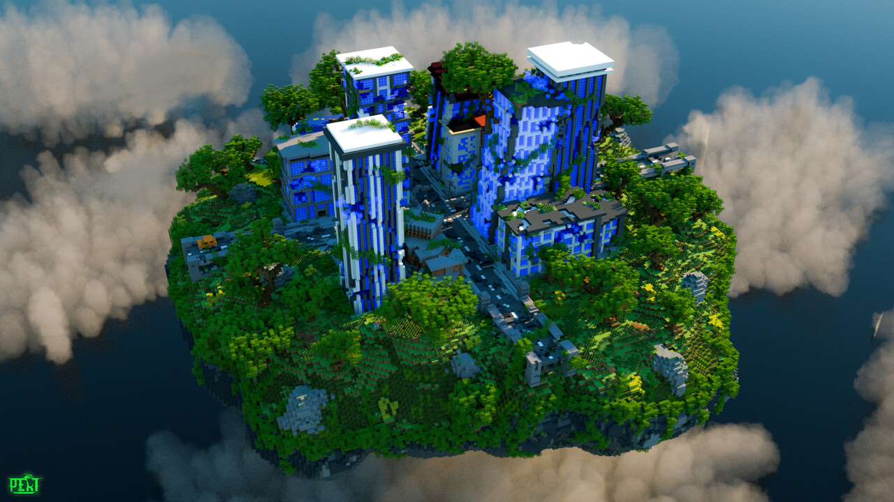 Sky city Minecraft Map
