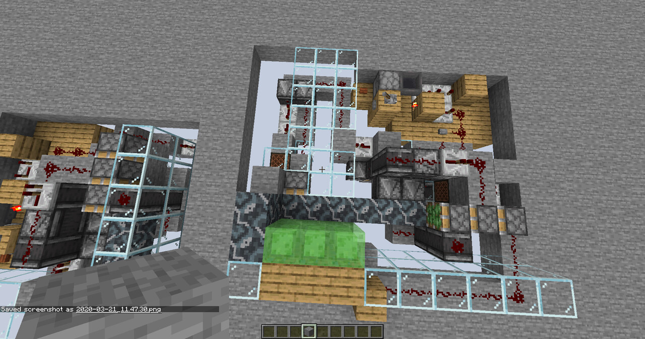 Flush with the wall 4x6 Piston Door (Triple Piston Extenders that move ...