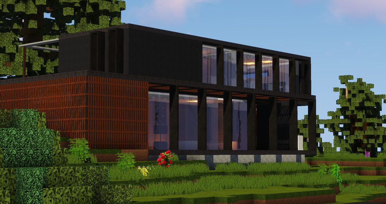 Minimaliste black house Minecraft Map