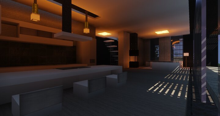 Minimaliste black house Minecraft Map