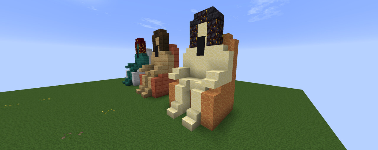 Statue on the throne Minecraft Map
