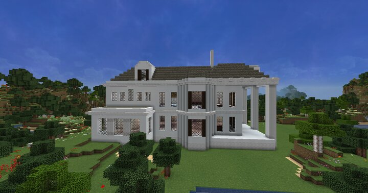 Plantation style house-Gone with the Wind inspired Minecraft Map