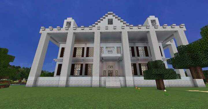 Plantation style house-Gone with the Wind inspired Minecraft Map
