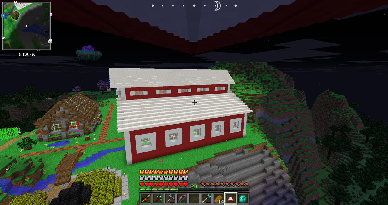 A Simple Barn. Minecraft Map