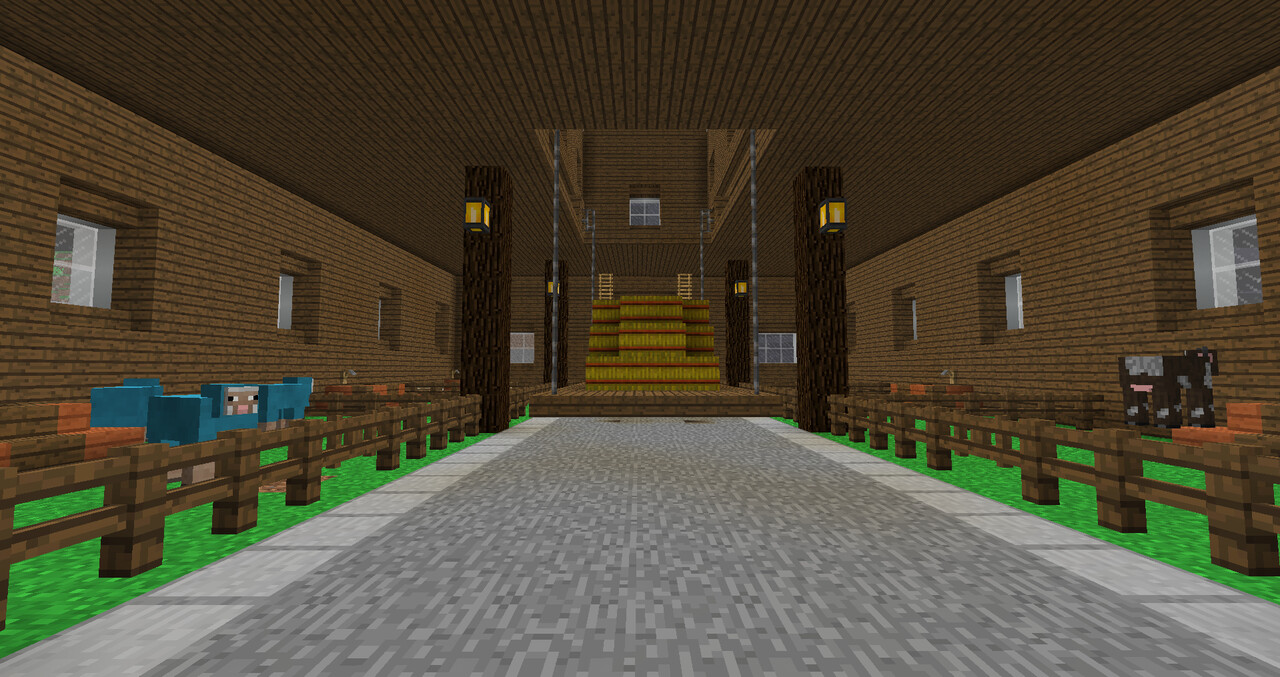 A Simple Barn. Minecraft Map