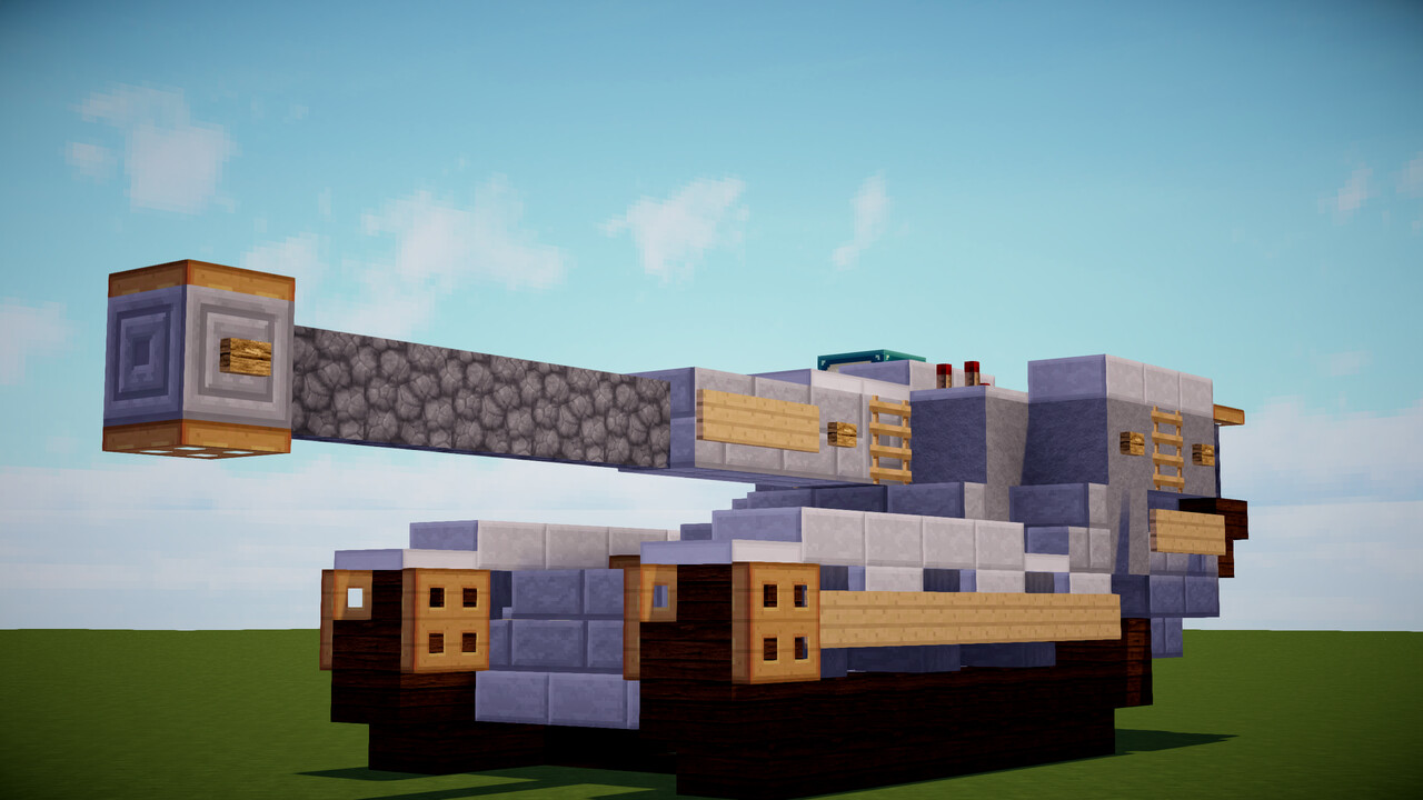 G.W Tiger Artillery tank In Shematic ! Minecraft Map