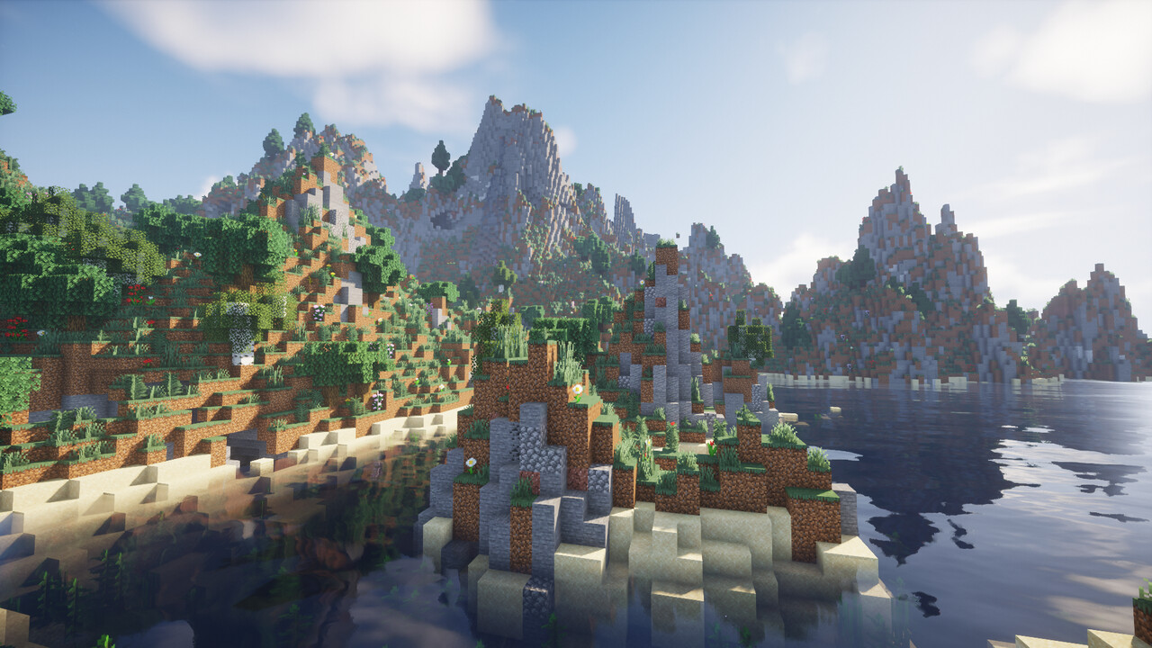 Bees Seas - Custom Terrain Survival Map Minecraft Map