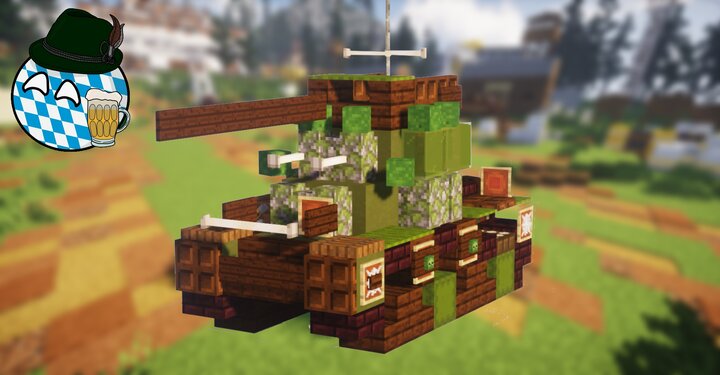 Pvkv II (7,5cm) (2:1 Scale) Minecraft Map