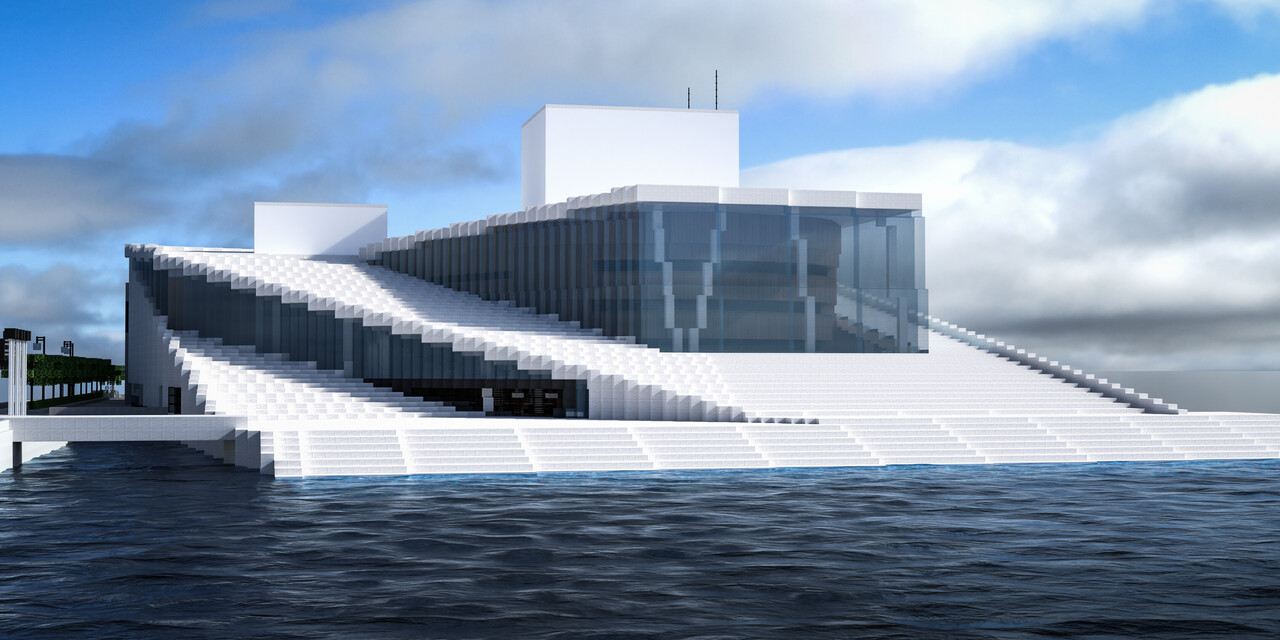 Oslo National Opera & Ballet // +Full interior & Download Minecraft Map