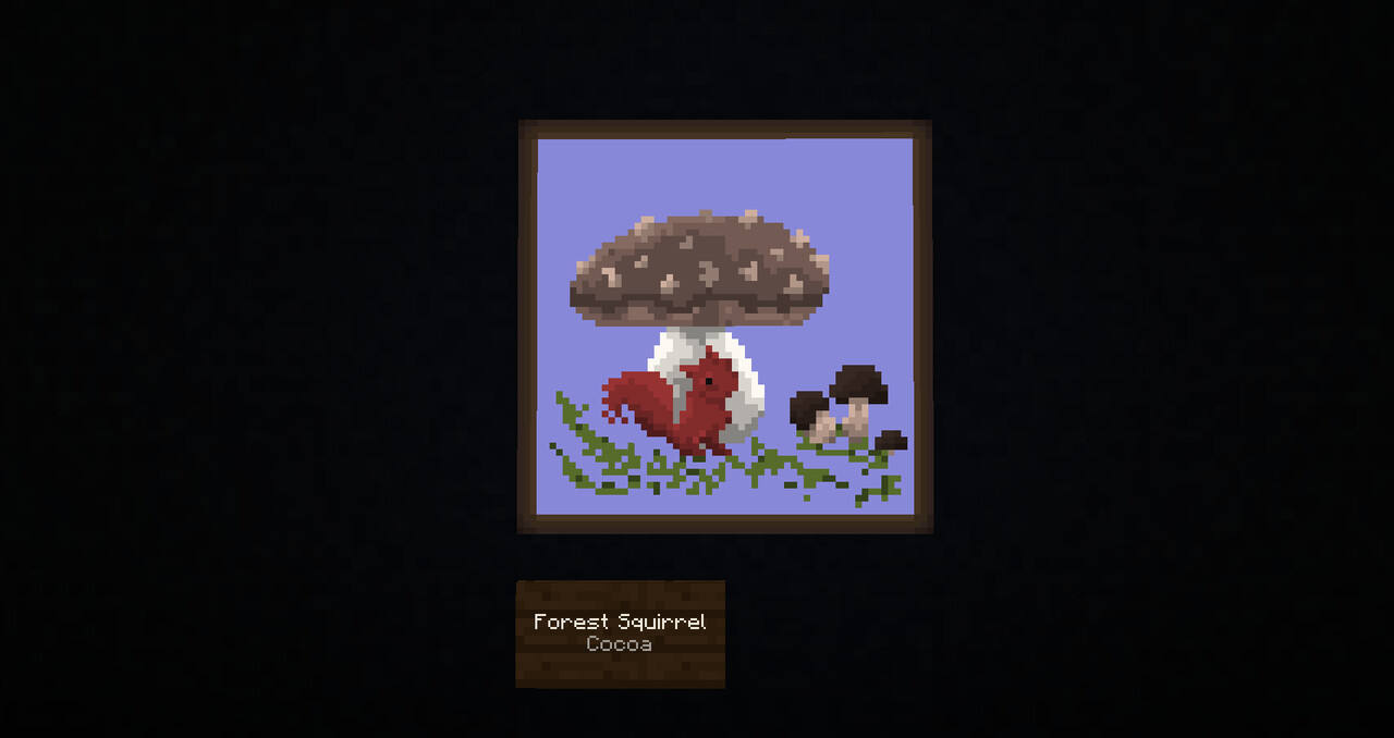 Forest Squirrel - ArtMap Map Art Minecraft Map