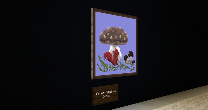 Forest Squirrel - ArtMap Map Art Minecraft Map