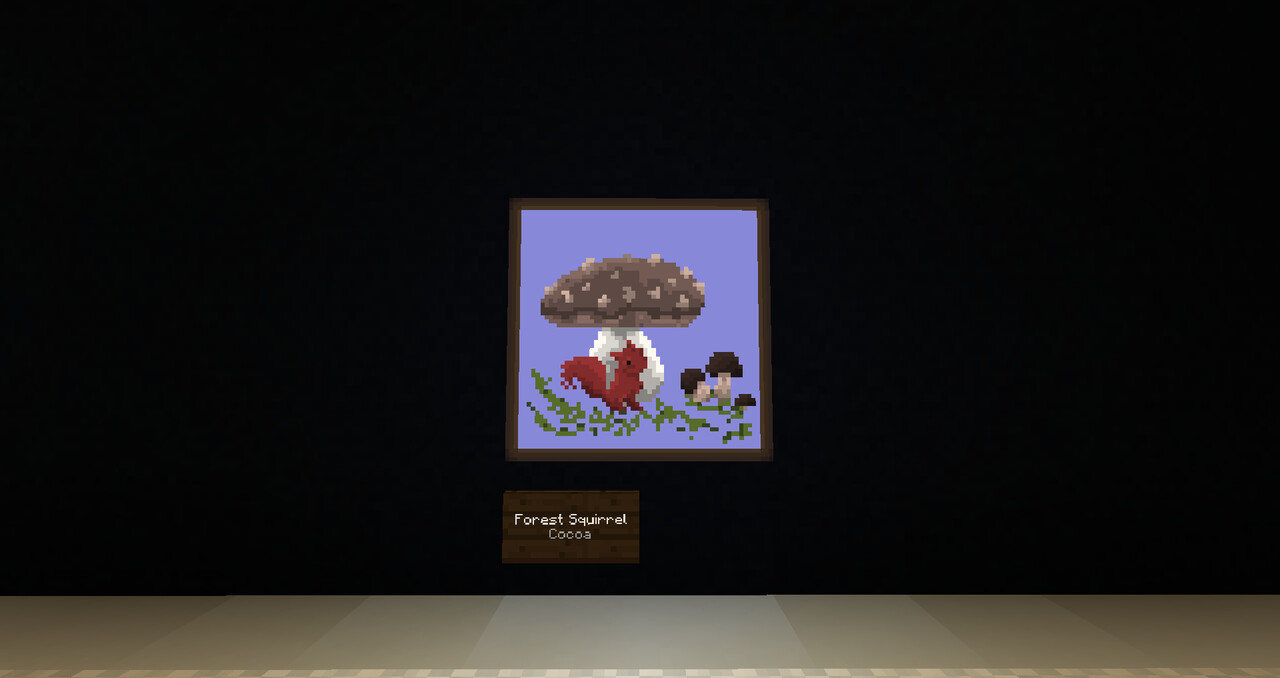 Forest Squirrel - ArtMap Map Art Minecraft Map
