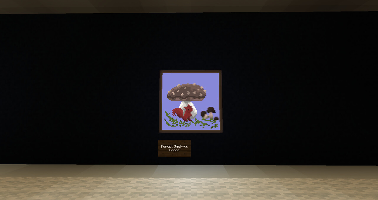 Forest Squirrel - ArtMap Map Art Minecraft Map