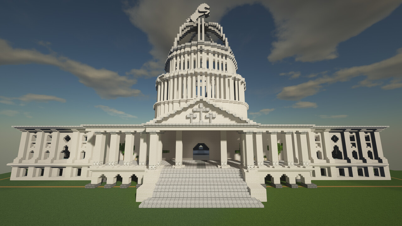 Just a white house Minecraft Map